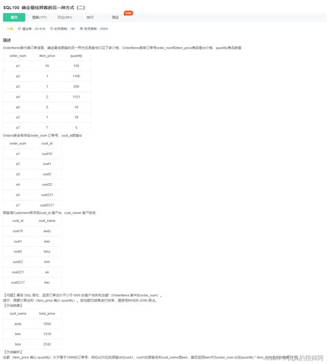 Sql常见面试题 技术分享 云服务器