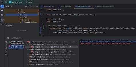 Java Package Comsunjavaswingplafwindows Does Not Exist Stack