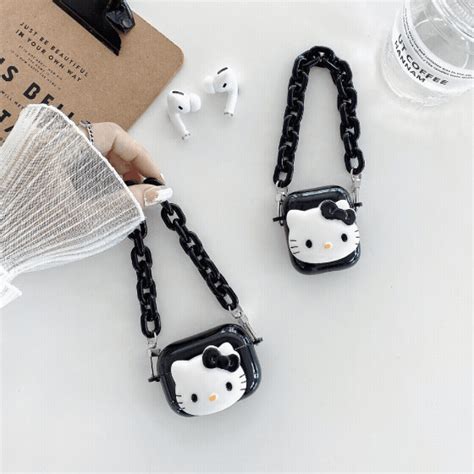 키티에어팟케이스 커플케이스 우정케이스 귀여운케이스 에어팟집 생일선물 에어팟1세대 에어팟2세대 에어팟3세대 에어팟프로 에어팟프로2 키티스트랩케이스 Y2k 여행 커플 친구