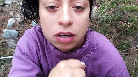 Public Outdoor Blowjob With Cum In Mouth Babe Porn Feat Chica Celeste
