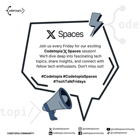 Codetopia Codetopiaspaces Techtalkfridays Codetopia Community