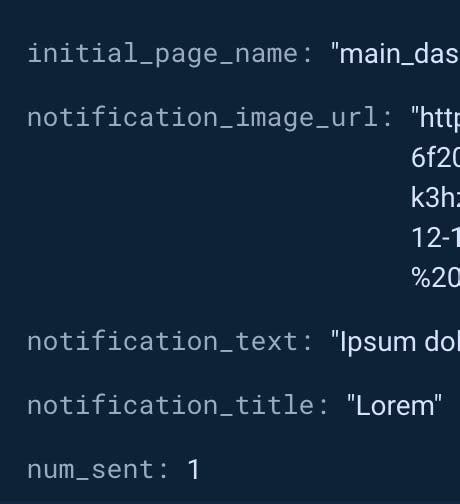 Notification Image Sent When Manually Triggered But Not Via User Action Trigger