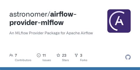 GitHub Astronomer Airflow Provider Mlflow An MLflow Provider Package For Apache Airflow