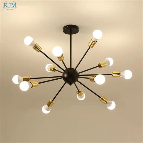 현대 창조적 인 레트로 아트 로프트 천장 램프 산업 철 천장 조명 거실 침실 레스토랑 조명 장식천장 조명 Aliexpress