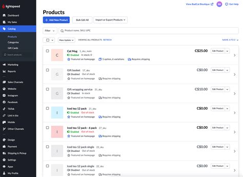 Editing Products Linked To Ecom E Series Lightspeed Retail R Series