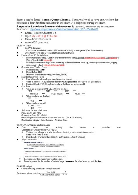 Solutions To Exam 1 Practice Problems Spring 2024 Exam 1 Can Be Found