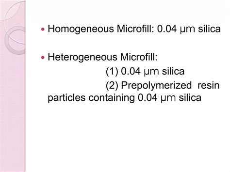 Fillers In Composite Resins Pptx Chemistry Science
