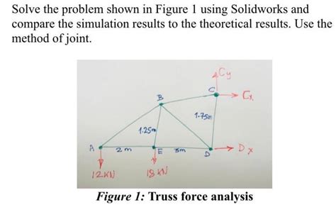 Solved Solve The Problem Shown In Figure Using Solidworks Chegg Com