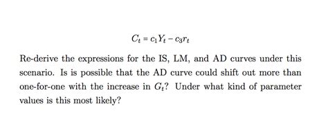 Solved Suppose That The Consumption Function Is Given By Chegg