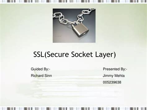 ppt ssl secure socket layer powerpoint presentation free download