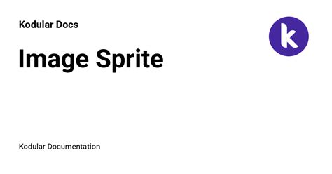 Image Sprite Kodular Docs