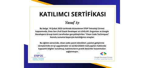 Clean Code Techniques Dsc Okan University Yusuf Ay