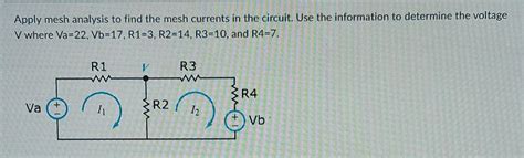 solved apply mesh analysis to find the mesh currents in the