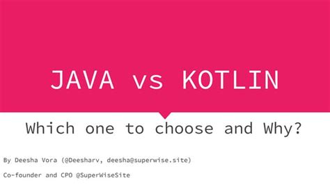 Java Vs Kotlin Pptx Programming Languages Computing