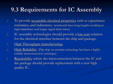 Ppt Fundamentals Of Ic Assembly Powerpoint Presentation Free