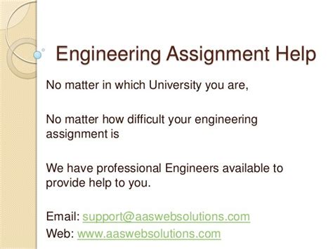 Engineering Assignment Help