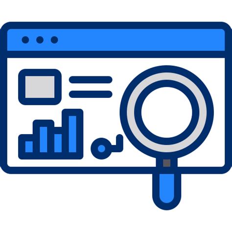 search engine optimization generic outline color icon