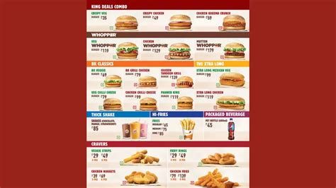 Burger King Menu 2025 Price Locations Updated