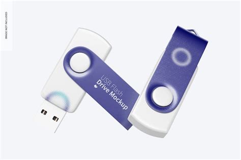 Usb 플래시 드라이브 모형 떨어지는 프리미엄 Psd 파일