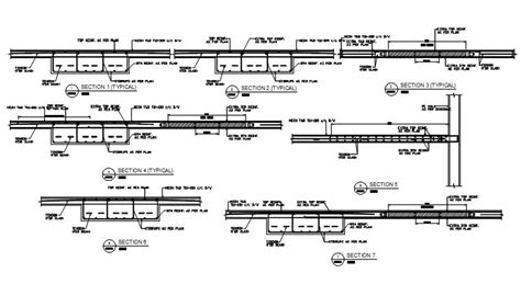 Typical Reinforcement Section Details Of The Slab Are Given In This Autocad Drawing File