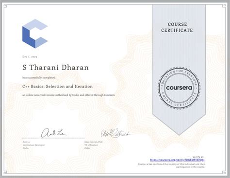 Coursera Cplusplus Programmingbasics Selectionstatements Tharani