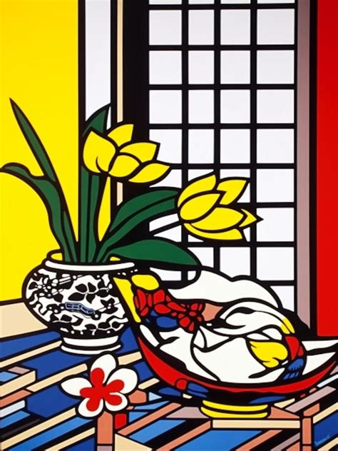 Lotus Flower Still Life 3 Pop Art Style Art Print By Flora Expressions