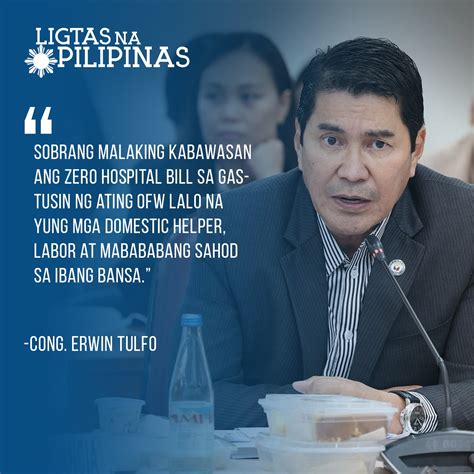 Ligtas na Pilipinas - ERWIN TULFO: OFW AT PAMILYA DAPAT ‘ZERO HOSPITAL BILL’ NA Sinabi ni ACT ...