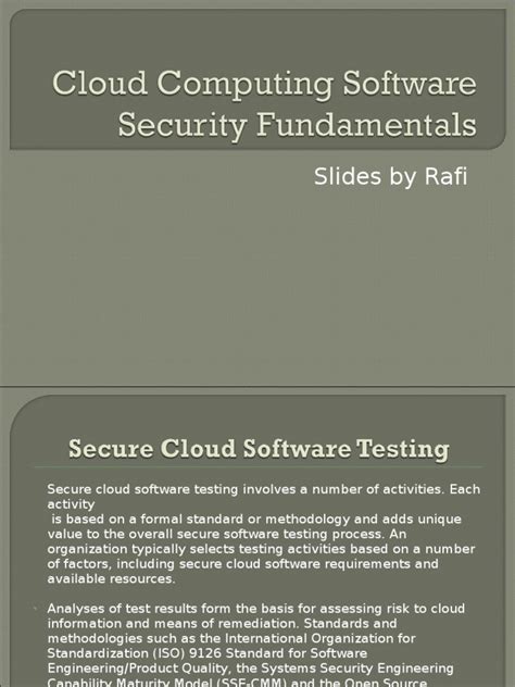 Cloud Computing Security Testing Pdf Cloud Computing Password