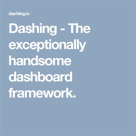 dashing the exceptionally handsome dashboard framework raspberry
