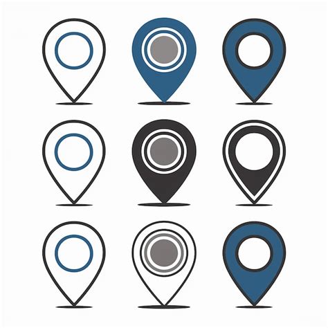 premium vector a collection of location markers or pin icons