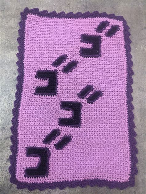 Jojos Menacing Crochet Tapestry Anime Crochet Wall Hanging Digital Pattern Only Etsy