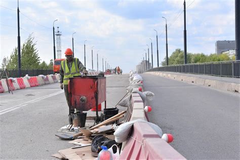 Ремонт деформационных швов на путепроводе в начале проспекта Мира завершается Gpvn Ru