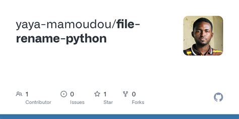 Github Yaya Mamoudoufile Rename Python