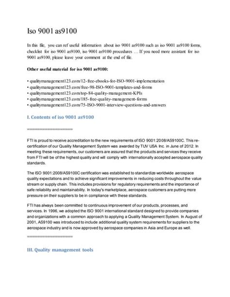 Iso 9001 As9100 Pdf
