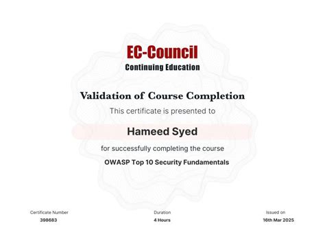 Cybersecurity Nextgenfirewalls Owasp Eccouncil Infosec Hameed Syed