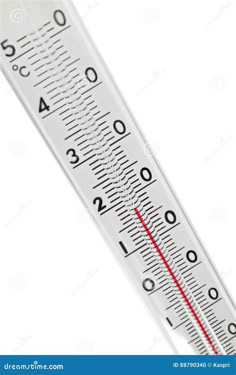 Celsius Scale Centigrade Thermometer Glass Bulb Red Alcohol Spirit