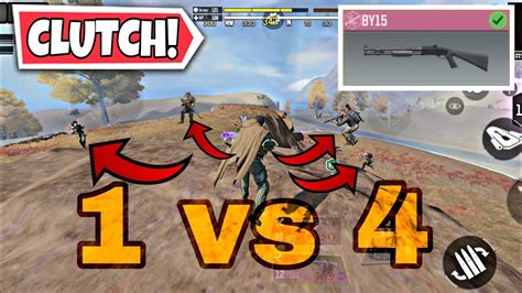 By15 1 Hit Delete 1 Vs 4 Last Zone Clutch🔥 Call Of Duty Mobile Gameplay Youtube