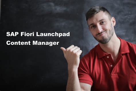 Sap Fiori Launchpad Content Manager For Adjusting App Catalogues
