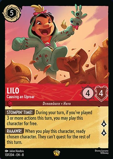 Lilo And Stitch Disney Lorcana Cards List Lorcana Player