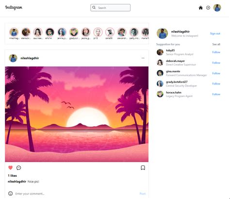 Github Nlagdhirinsta Clone Create Instagram Clone Using Nextjs And