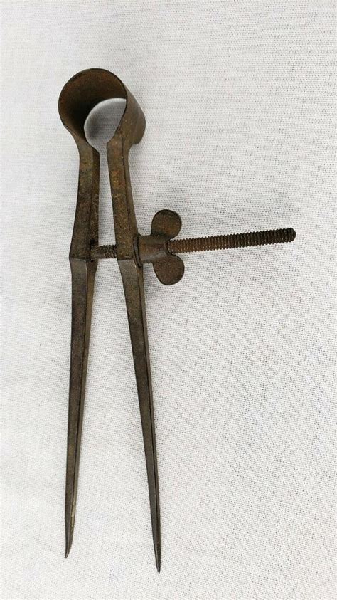 Antique Wooden Compass Divider Tool Carpenter Drafting Shipwright