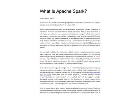 Apache Spark Ppt