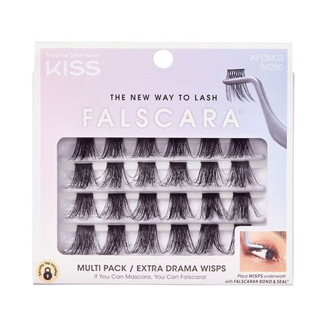 Kiss Falscara False Eyelashes Wisps Multipack Extra Drama Diy Natural Ultra Glam Invisible