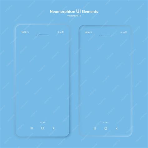 Premium Vector A Set Of User Interface Elements For A Mobile Application In Blue