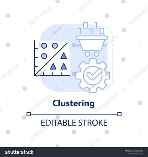 Clustering Light Blue Concept Icon Data Stock Vector Royalty Free 2161957065 Shutterstock