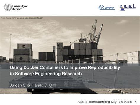 using docker containers to improve reproducibility in software