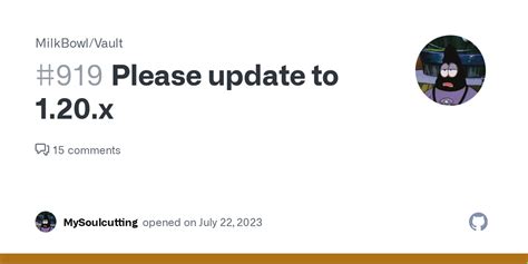 Please Update To 120x · Issue 919 · Milkbowlvault · Github