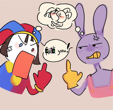 Pomni And Jax Jax And Pomni Kiss Tadc Pomni X Jax Fanart Pomni X