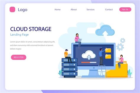 premium vector data center hosting cloud storage server storage big