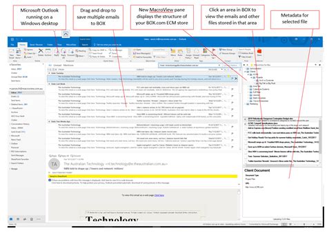 Saving Outlook Emails To With Macroview For Box Macroview